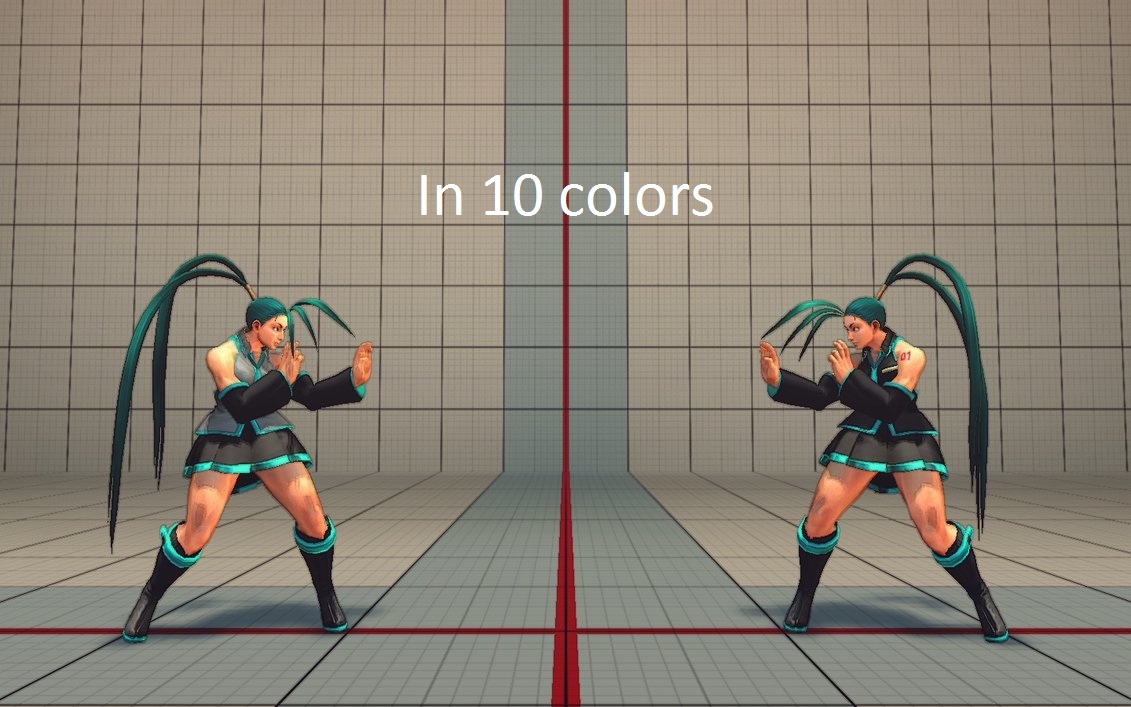 Miku Hatsune - Street Fighter IV Mods