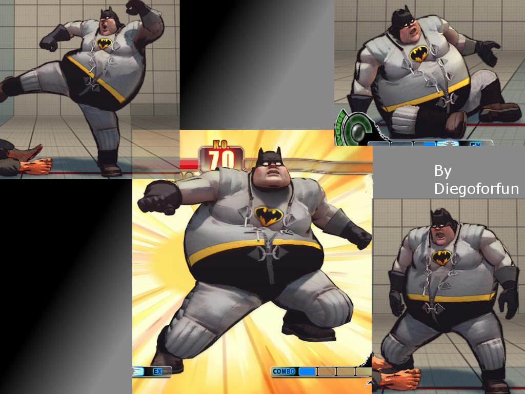 Fat Batman - Street Fighter IV Mods