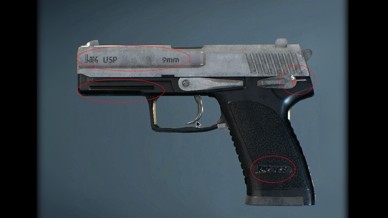 HK USP pistol - Resident Evil 2 Remake Mods