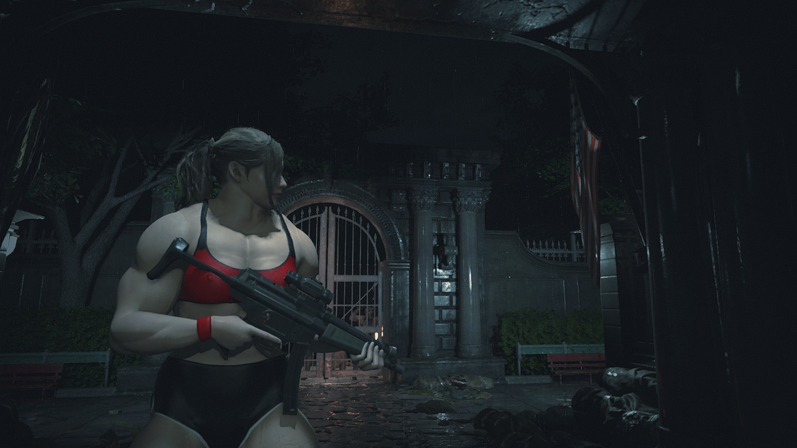 Claire Crowd Monster - Resident Evil 2 Remake Mods