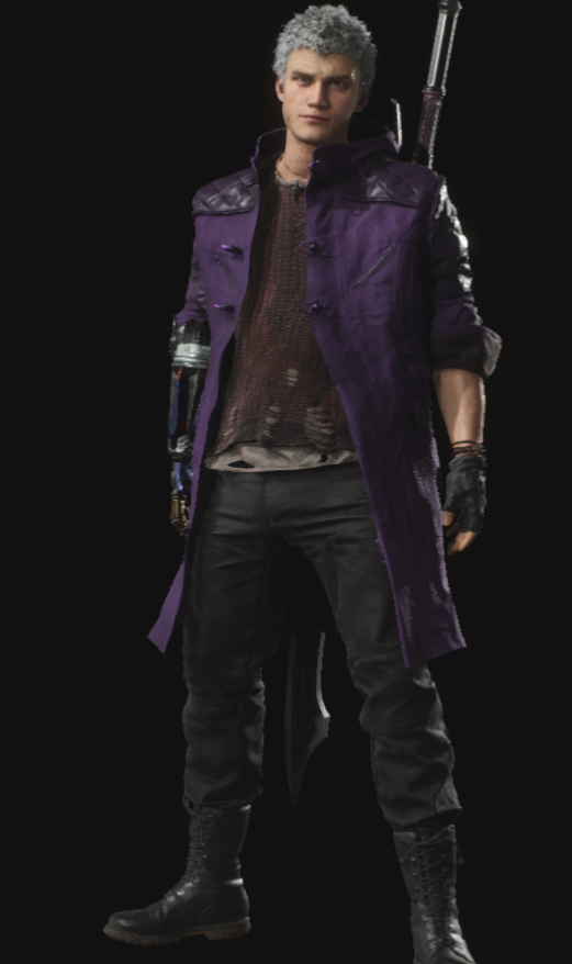 Nero's blue and purple EX costume - Devil May Cry 5 Mods