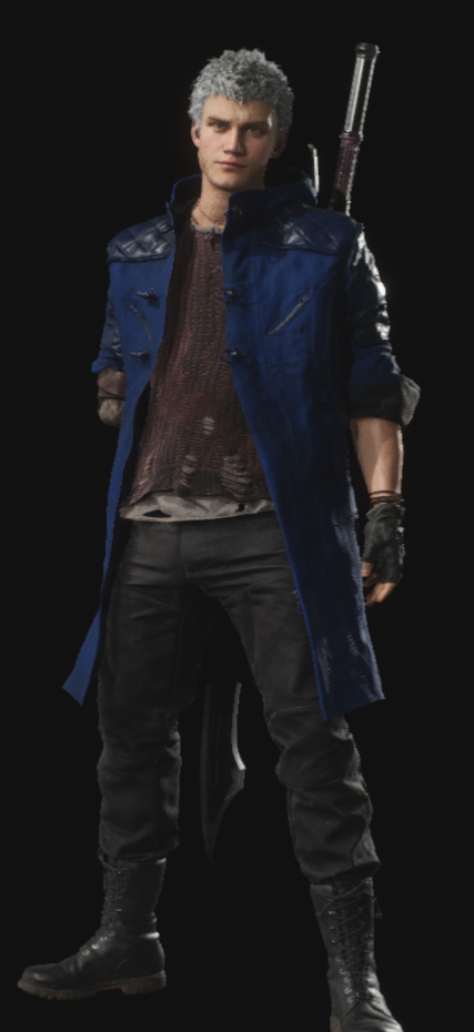 Nero's blue and purple EX costume - Devil May Cry 5 Mods