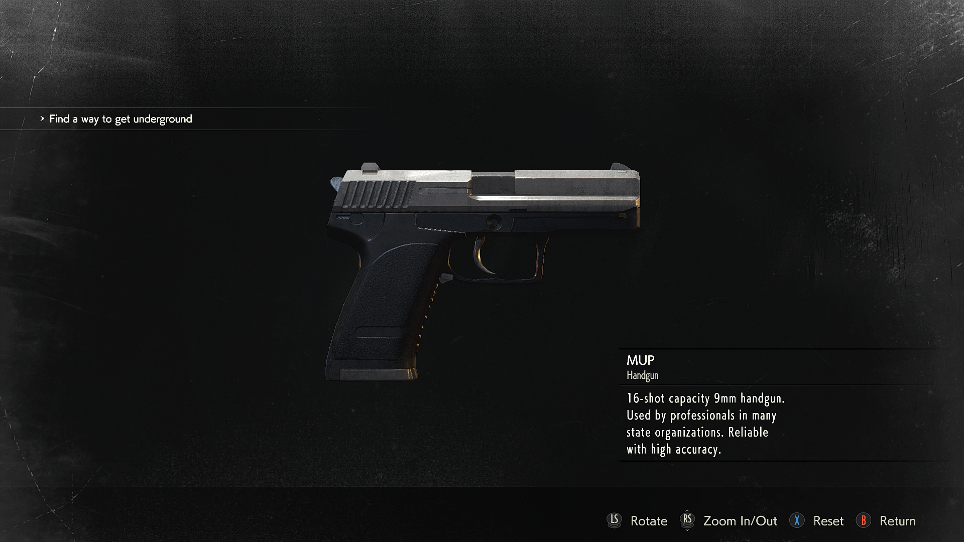 HK USP pistol - Resident Evil 2 Remake Mods