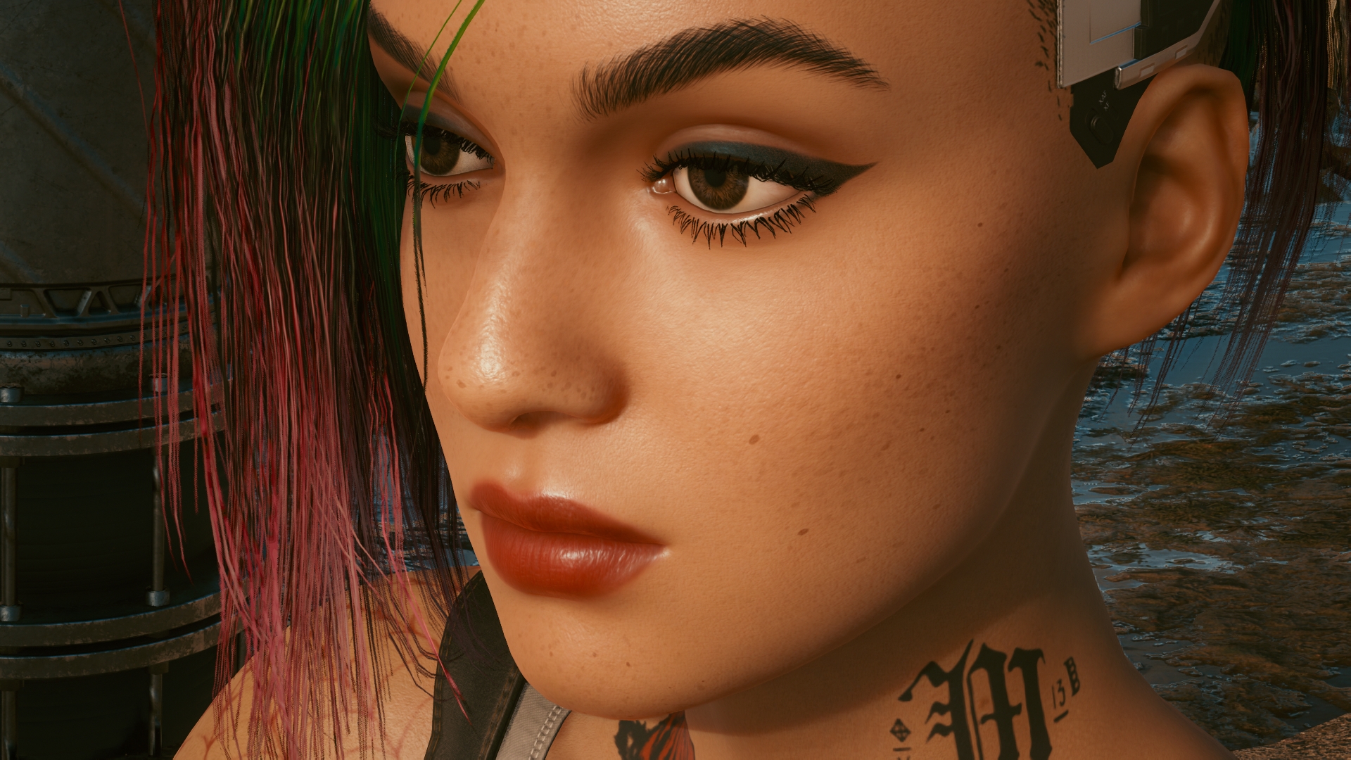 Judy's face is beautified-4K skin tone makeup and eyebrows - Cyberpunk ...