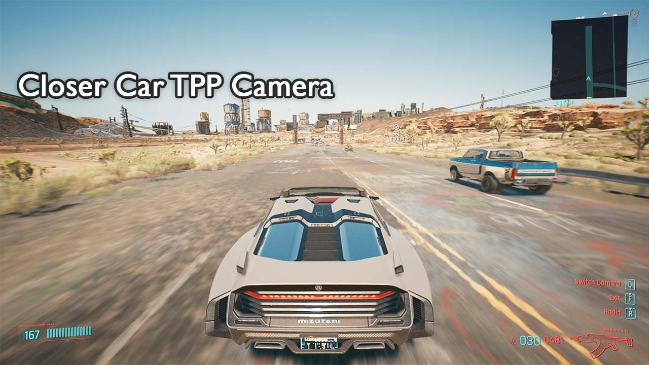 Close-up car TPP perspective - Cyberpunk 2077 Mods