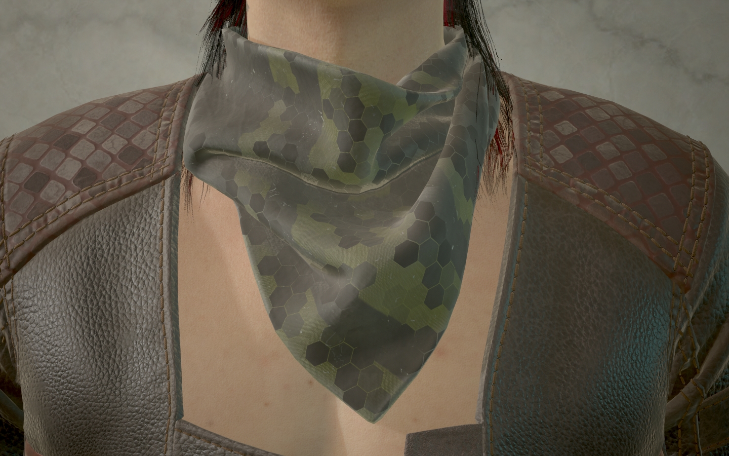 Men's V neck scarf - Cyberpunk 2077 Mods
