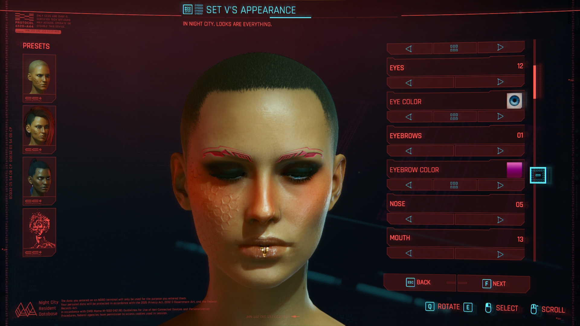 Collection of cyberpunk eyebrows - Cyberpunk 2077 Mods