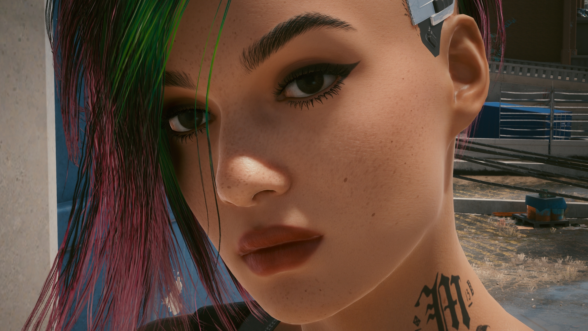Judy's face is beautified-4K skin tone makeup and eyebrows - Cyberpunk ...