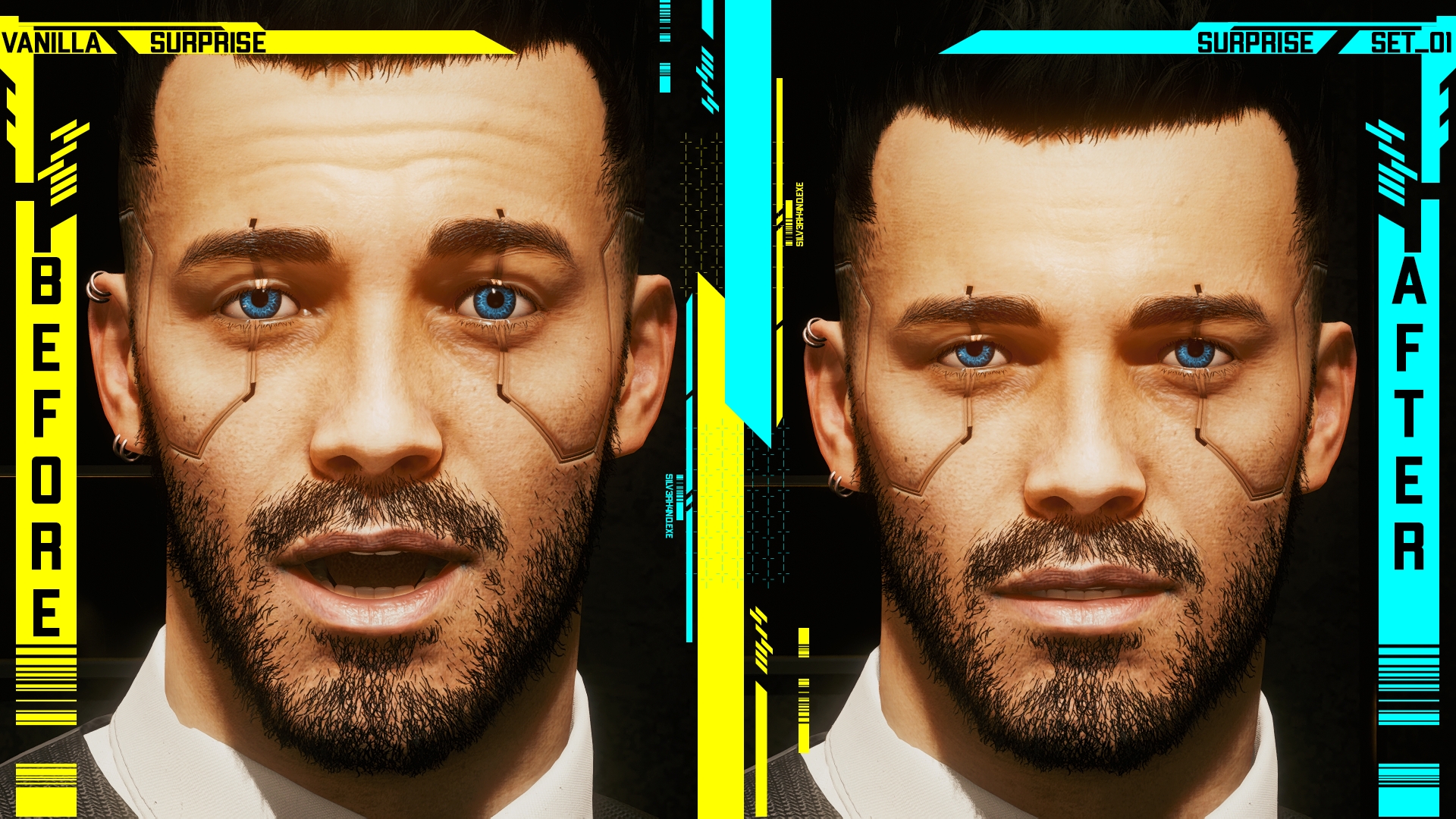 Expressive male V - Cyberpunk 2077 Mods
