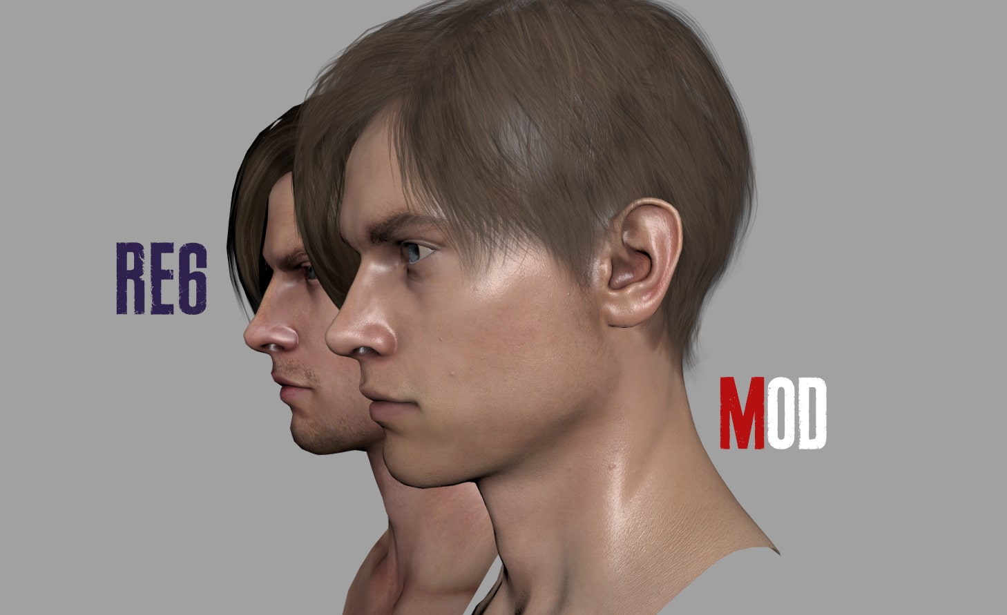 RE6 Leon appearance Likeness - Resident Evil 2 Remake Mods