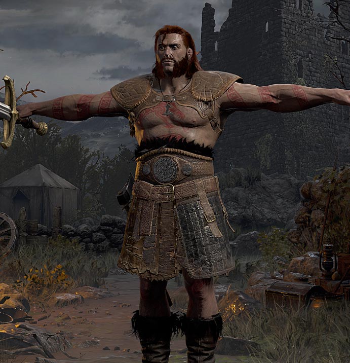 Barbarian Mercenary - Diablo II:Resurrected Mods