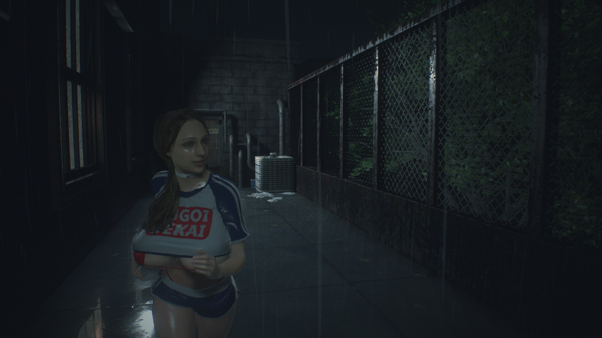 Katherine Super Busty - Fitness Girl (Bikini) Patch - Resident Evil 2 Remake Mods