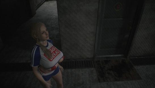 Katherine Super Busty - Fitness Girl (Bikini) Patch - Resident Evil 2 Remake Mods