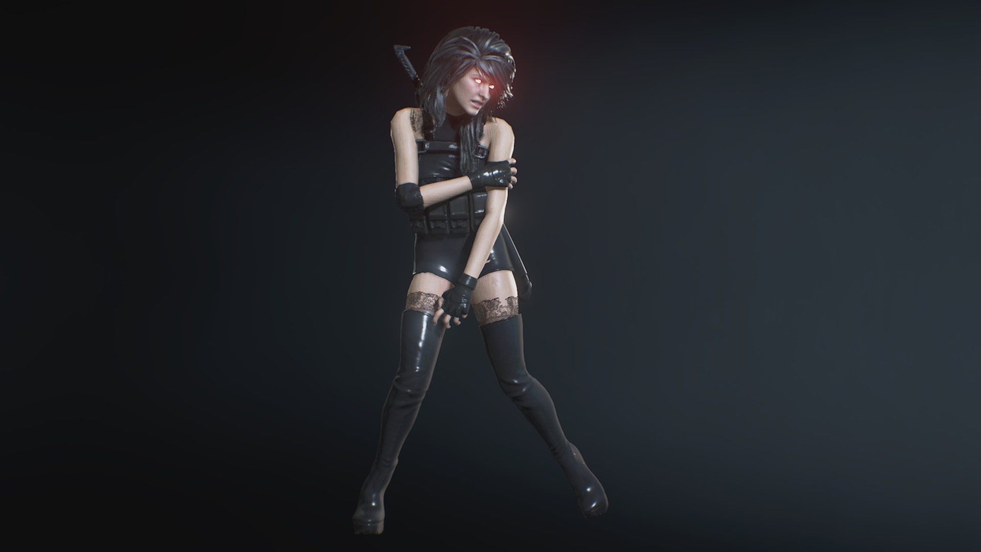 Jill Ghostblade Red Eyes - Resident Evil 3 Remake Mods