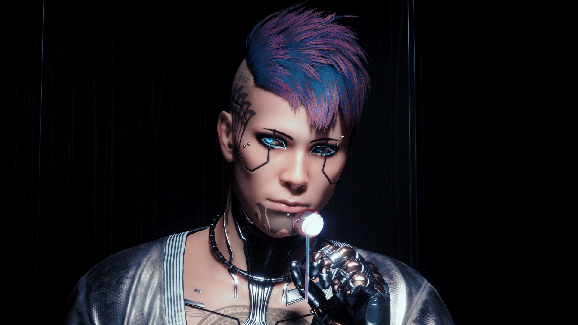 Short Messy Hair - Side Shaved (Fem - Male V) - Cyberpunk 2077 Mods