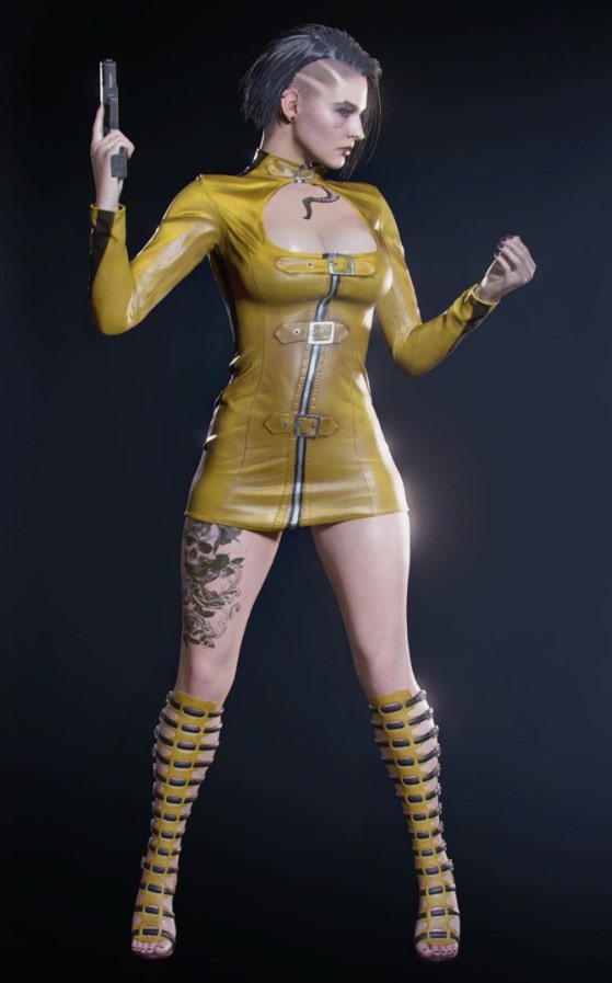 Jill Moto Dress - Yellow Patch - Resident Evil 3 Remake Mods