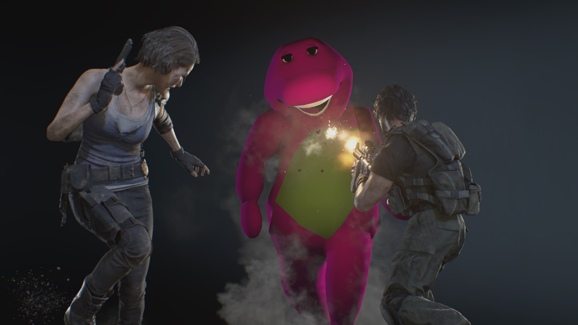 Barney the Dinosaur - Resident Evil 3 Remake Mods