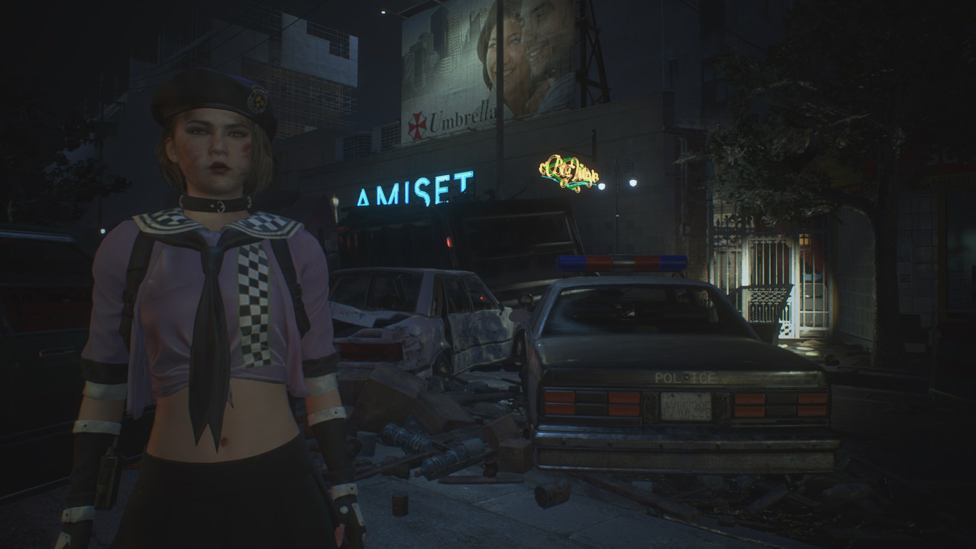 Gothic Schoolgirl Becca - Resident Evil 3 Remake Mods