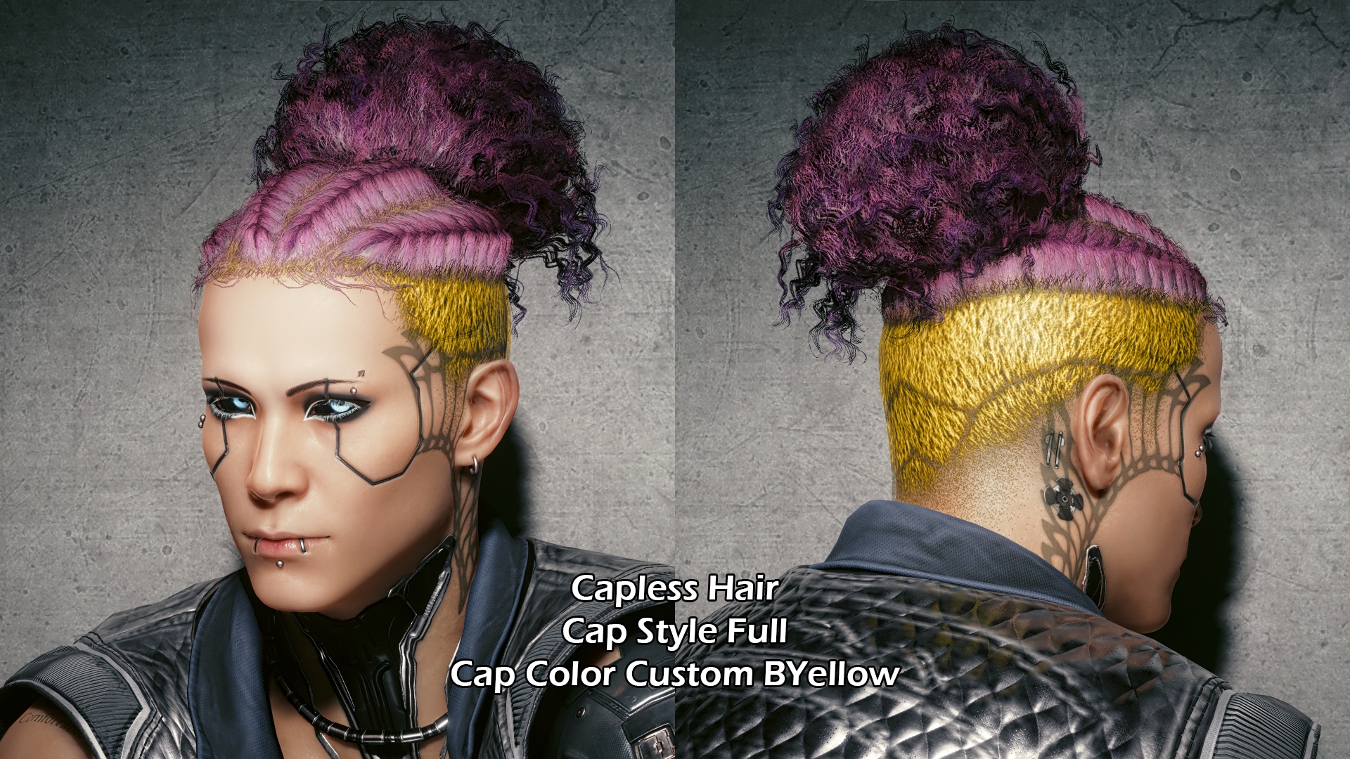 African Braid Bun - No Cap - Cyberpunk 2077 Mods