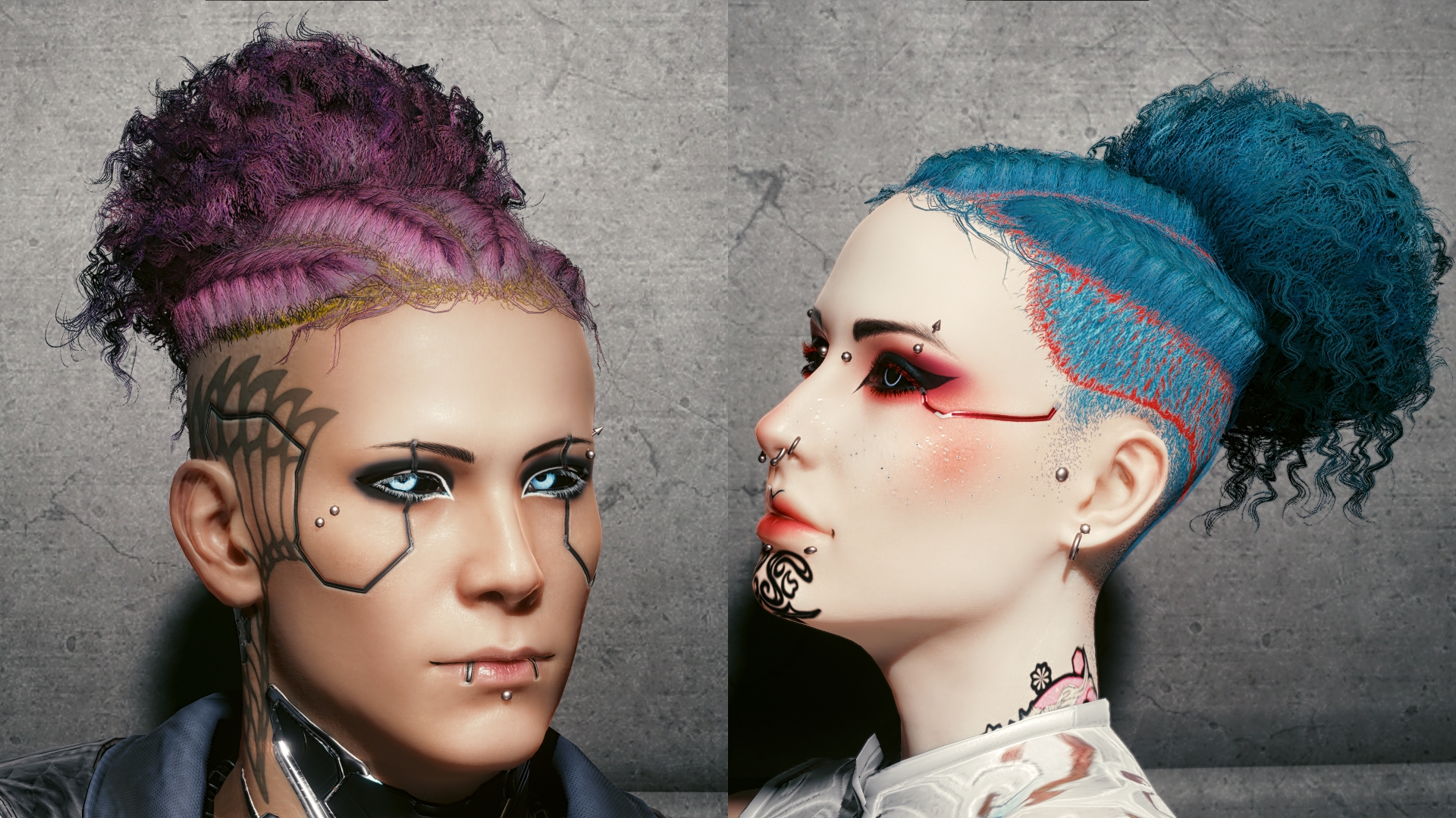 African Braid Bun - No Cap - Cyberpunk 2077 Mods