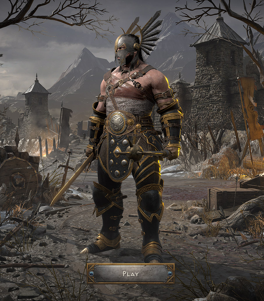 Barbarian NPC Roasting Meat - Diablo II:Resurrected Mods