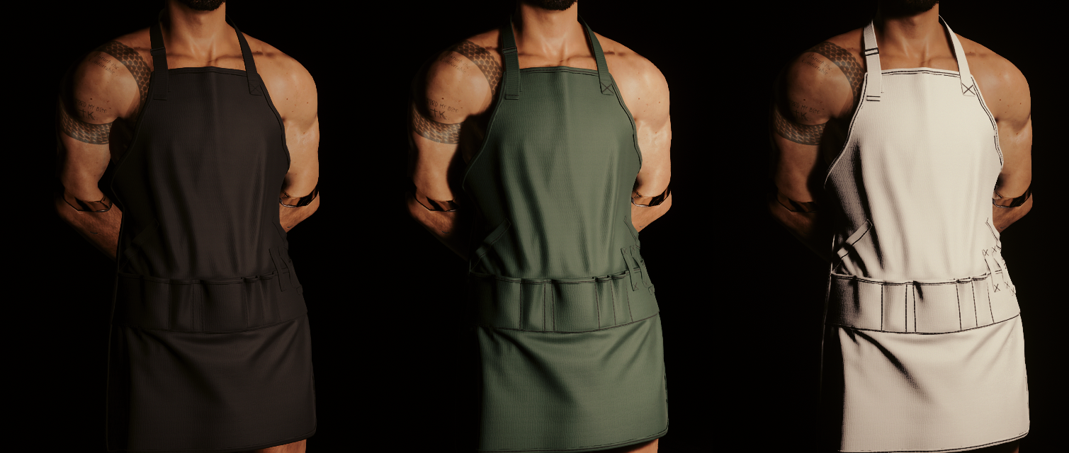 Male V Apron - Cyberpunk 2077 Mods