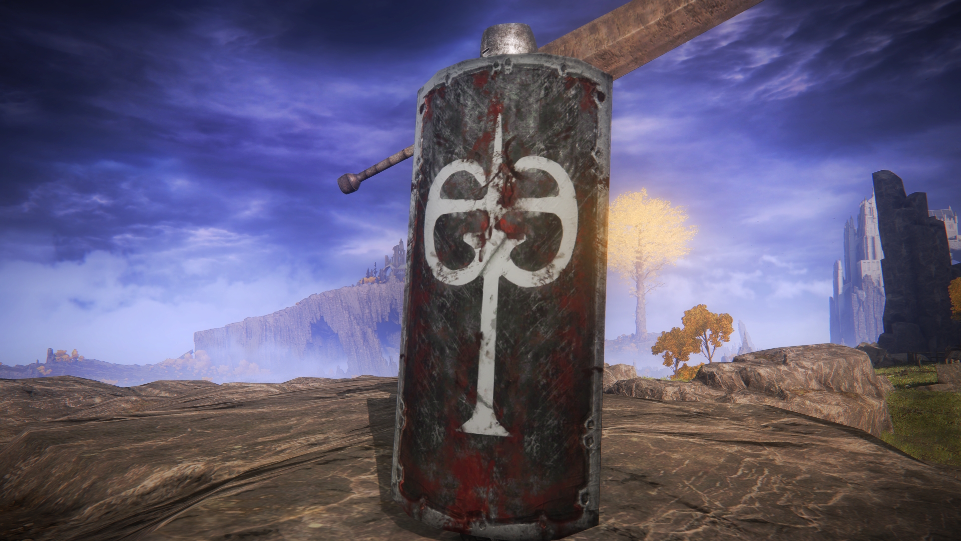 Black Iron Set with Weapon - Elden Ring Mods