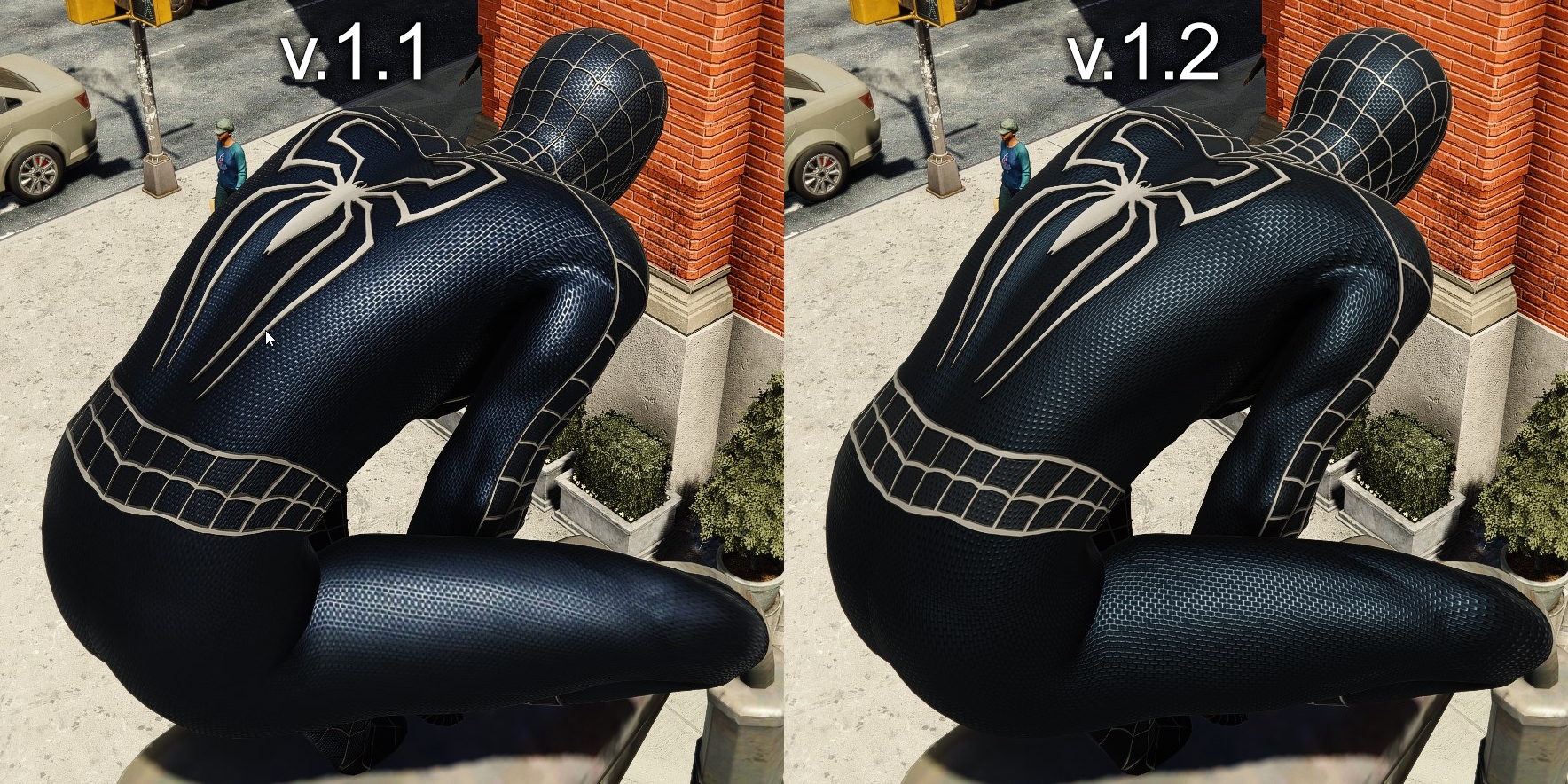 Webbed Suit (Black) - Movie Accuracy - Marvel’s Spider-Man Remastered Mods