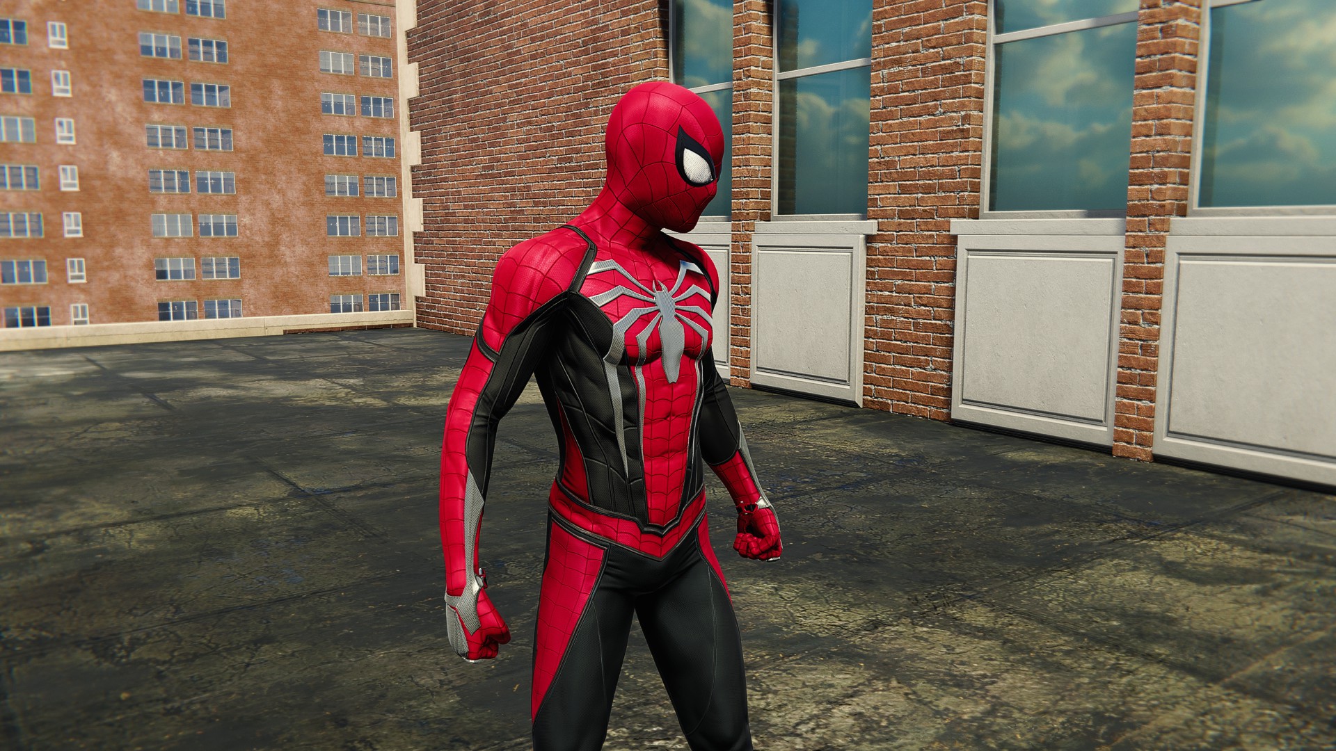 Advanced Suit Recolor (Red and Black with Gray Spider Logo) - Marvel’s ...