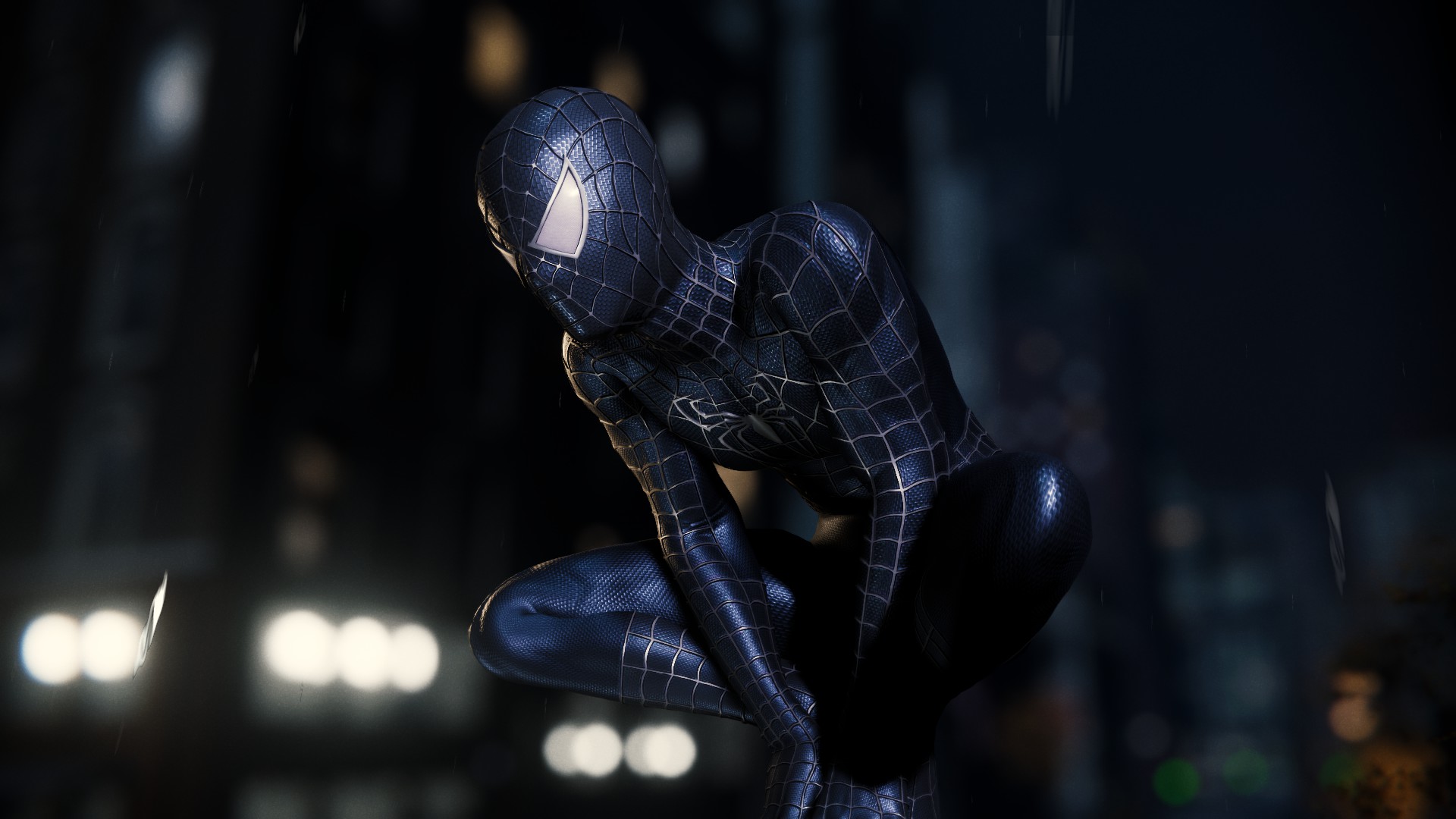 Webbed Suit (Black) - Movie Accuracy - Marvel’s Spider-Man Remastered Mods