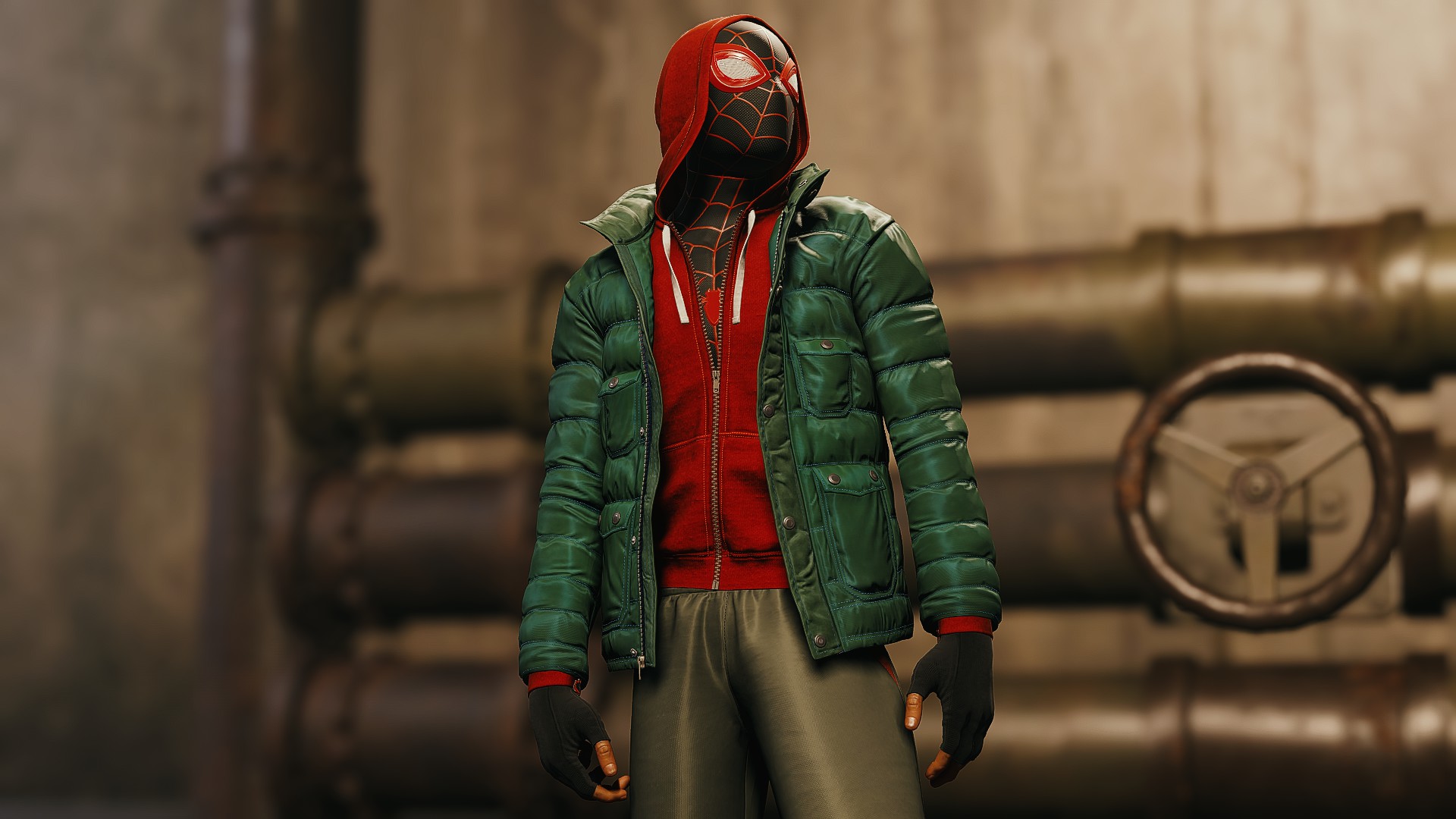 Miles Suit Under Sportswear Outfit - Marvel's Spider-Man: Miles Morales ...