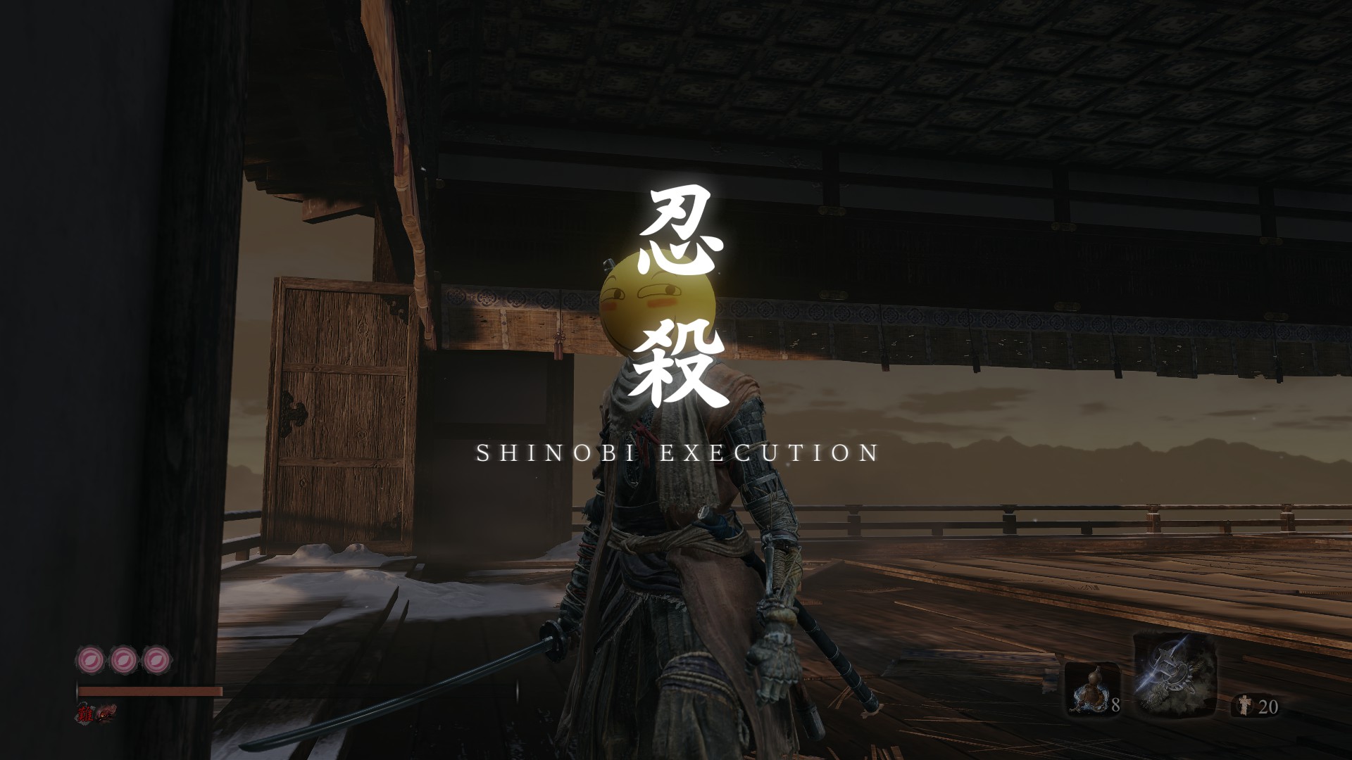 Sekiro with Smirk Emoji Face - Sekiro: Shadows Die Twice Mods