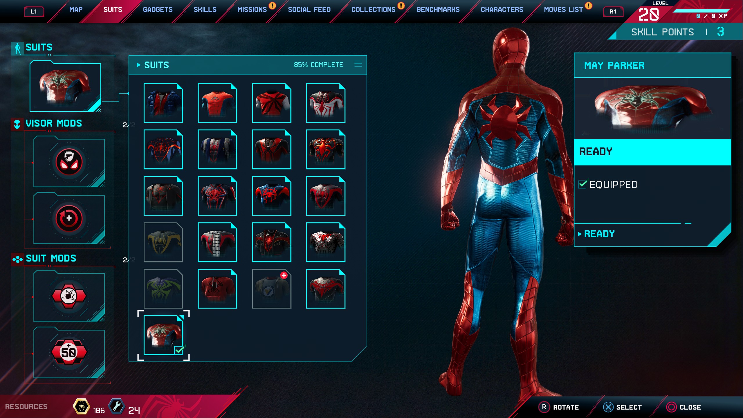 Spider Armor - MK IV Suit Slot (Spider-Man Remastered) - Marvel's ...