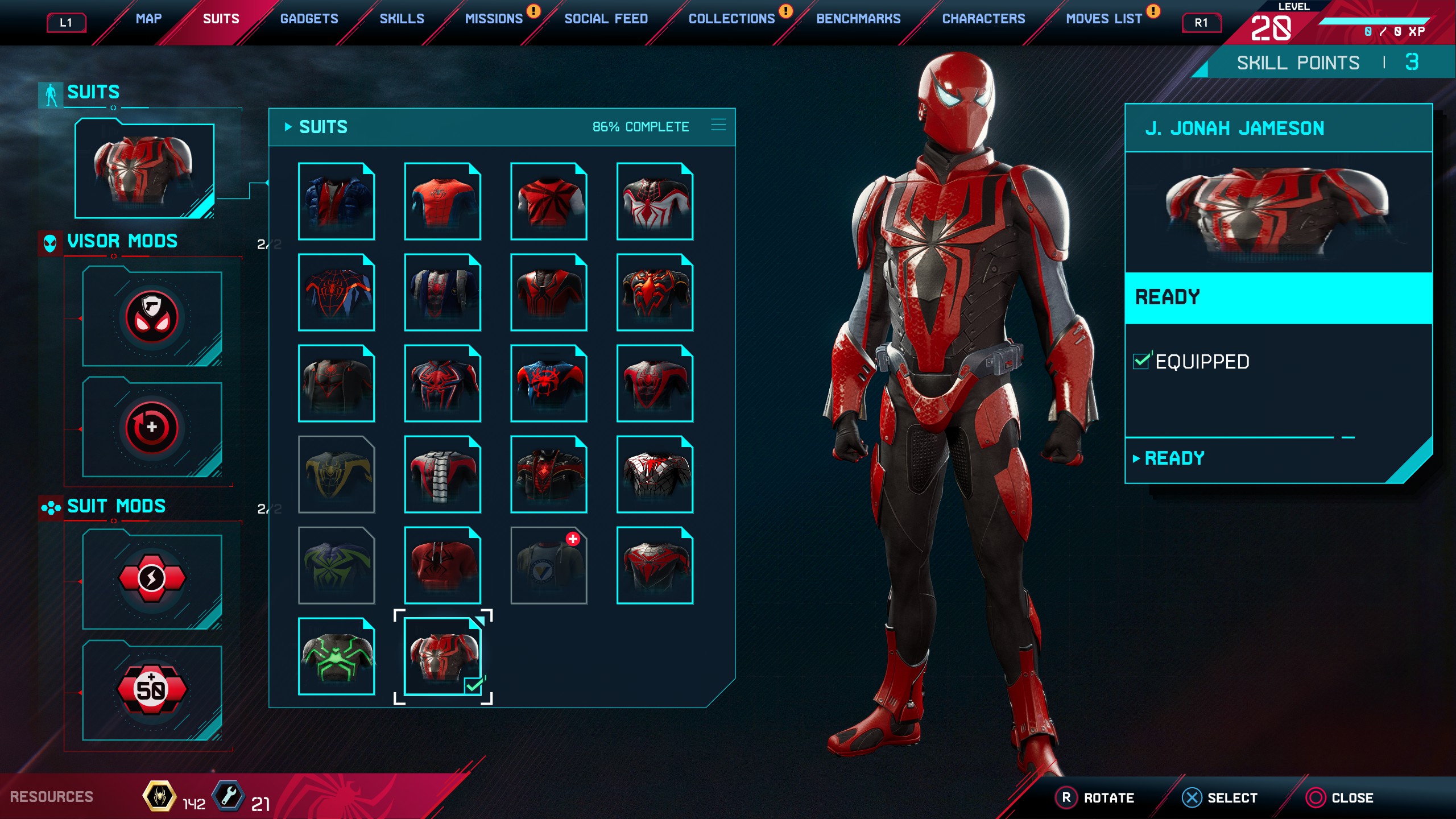 Spider Armor - MK III Suit Slot (Spider-Man Remastered) - Marvel's ...