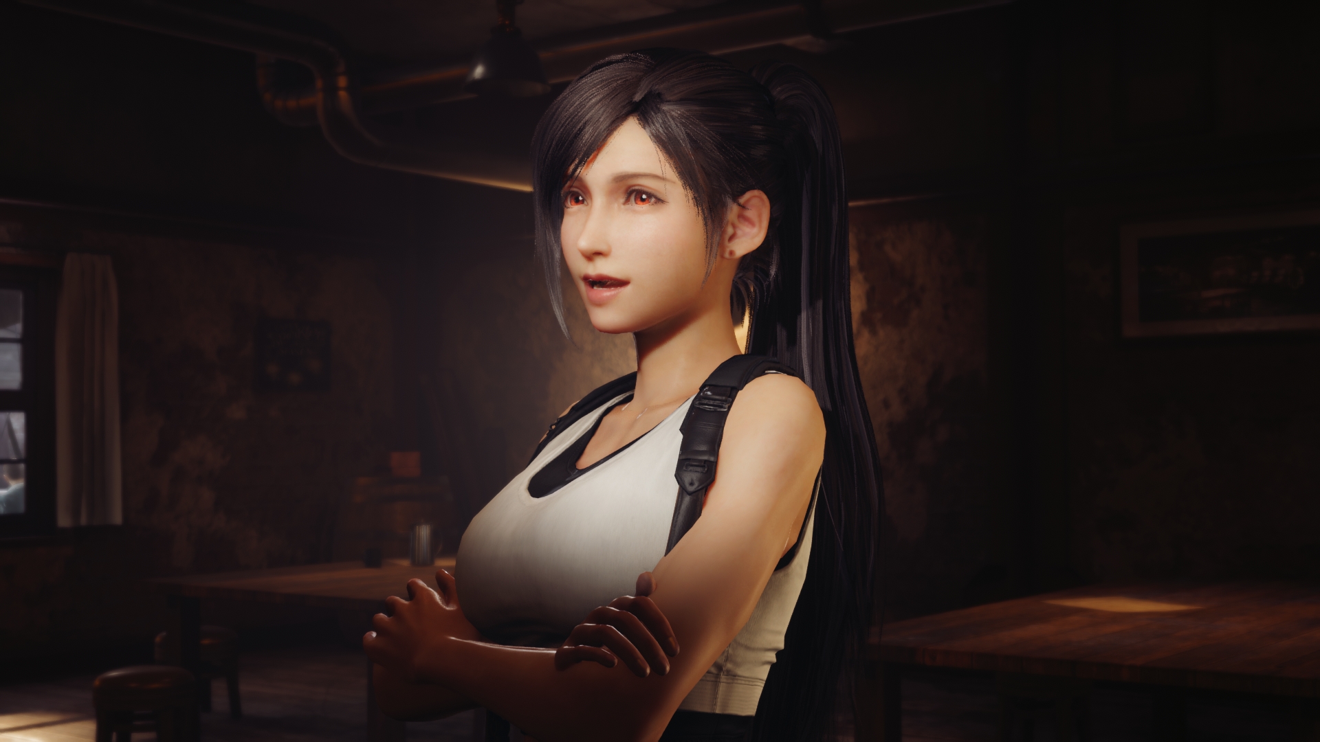 Jessie as Ponytail Tifa - Final Fantasy VII Remake Mods