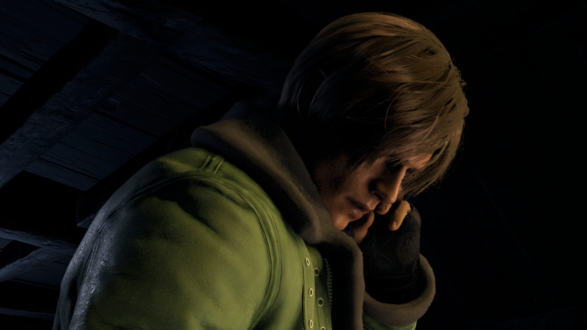 TM Black Jacket Retexture for Leon - Resident Evil 4 Remake Mods