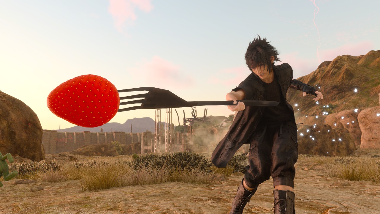 Fork and Strawberries - Final Fantasy XV Mods