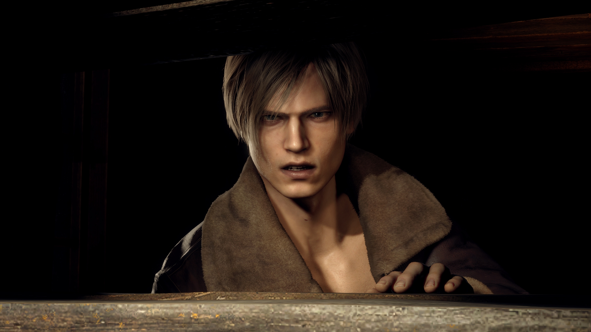 Leon Shirtless Under Jacket (Chainsaw Demo) - Resident Evil 4 Remake Mods