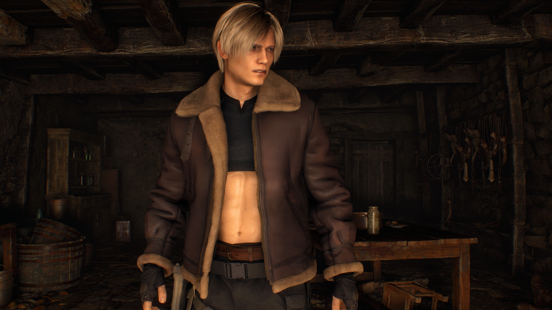 Leon Kennedy Tramp Stamp Jacket (Chainsaw Demo) - Resident Evil 4 ...