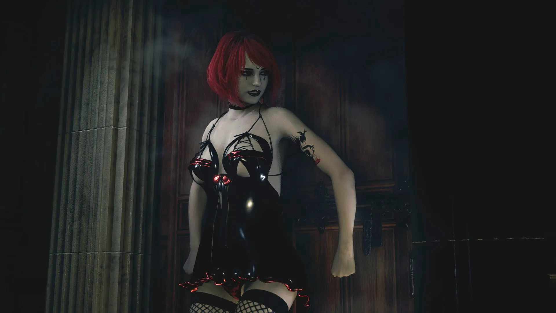 Ashley Sexy Goth - Resident Evil 4 Remake Mods