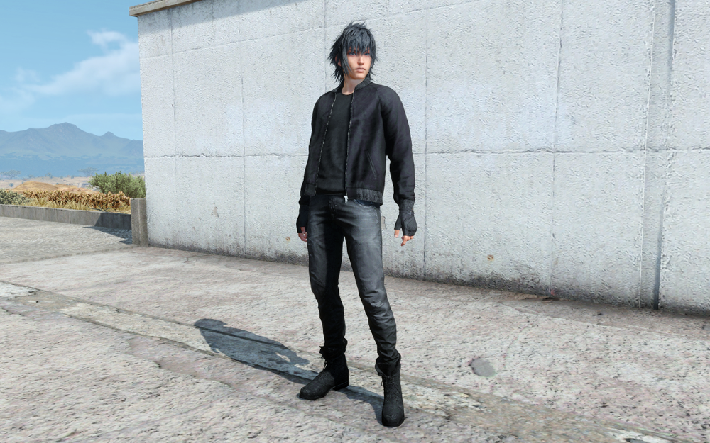 Black Casual Outfit - Noctis - Final Fantasy XV Mods