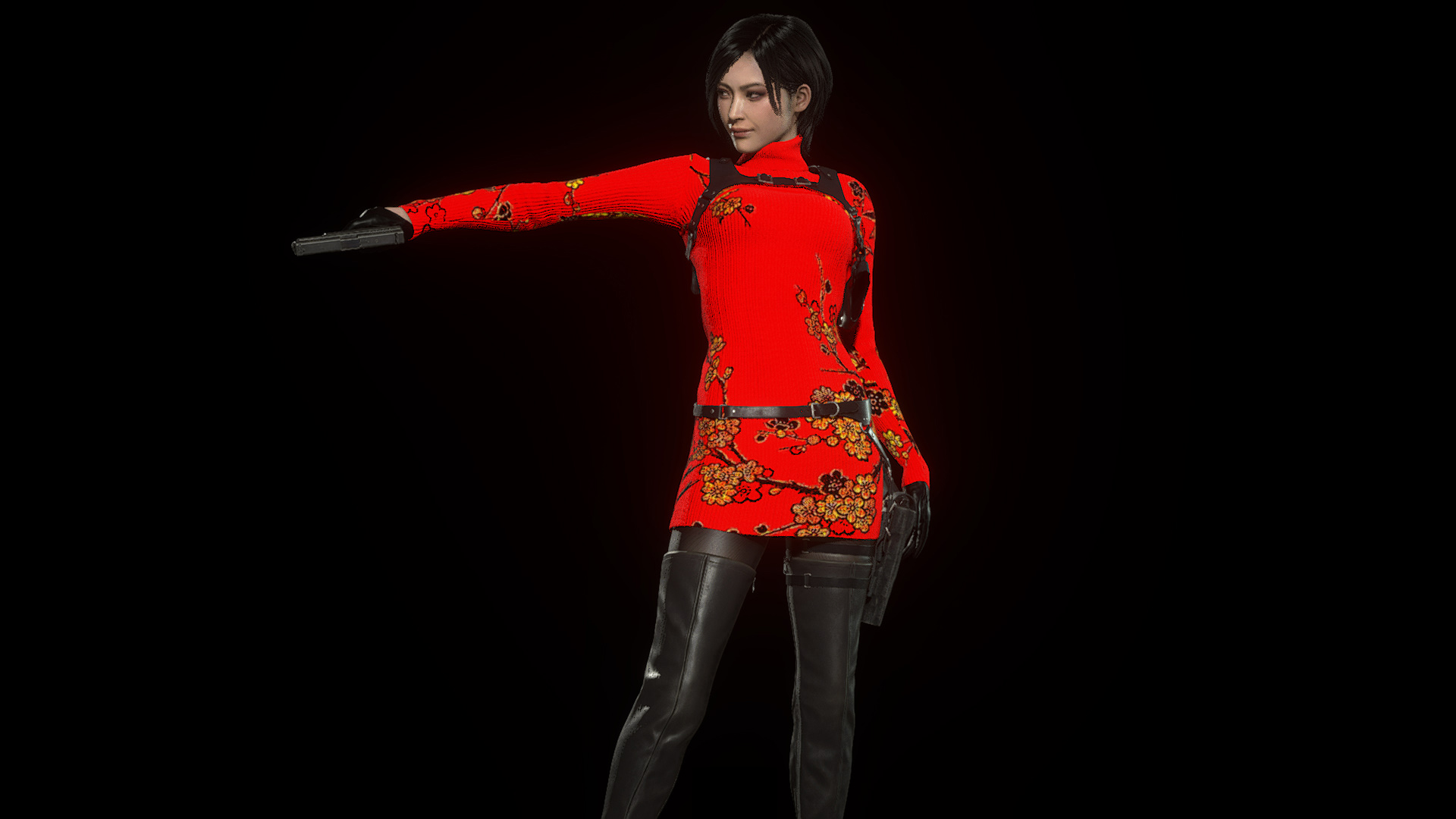 Ada Flower Pattern Clothes replace Leon - Resident Evil 4 Remake Mods
