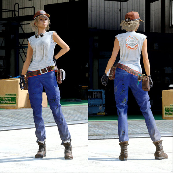 Mechanic Outfit - (Cindy) - Final Fantasy XV Mods