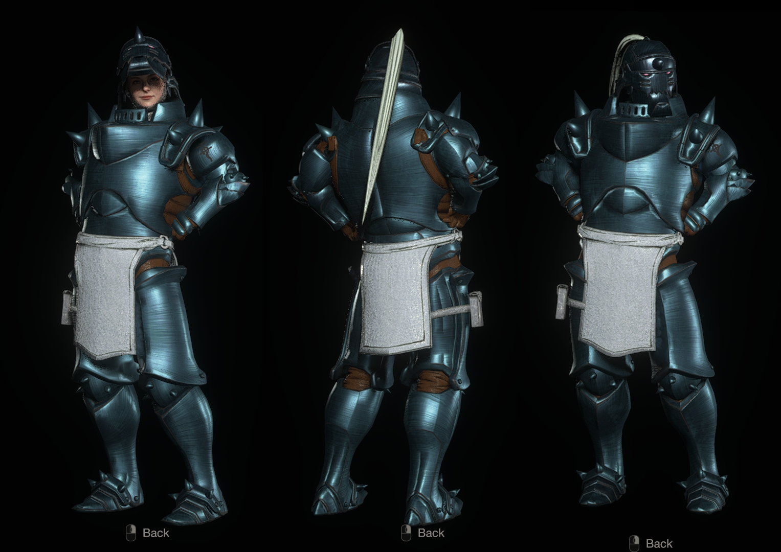 Alphonse Elric Armor for Ashley - Resident Evil 4 Remake Mods
