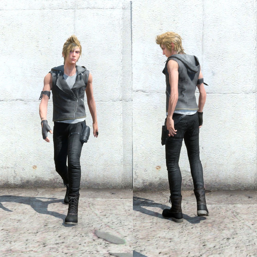 Grey Casual Outfit - Prompto - Final Fantasy XV Mods