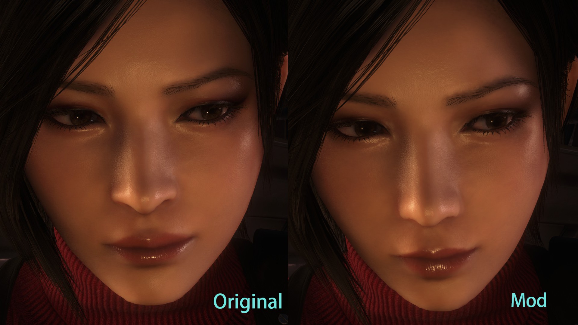 Ada Wong Facial Adjustment - Resident Evil 4 Remake Mods