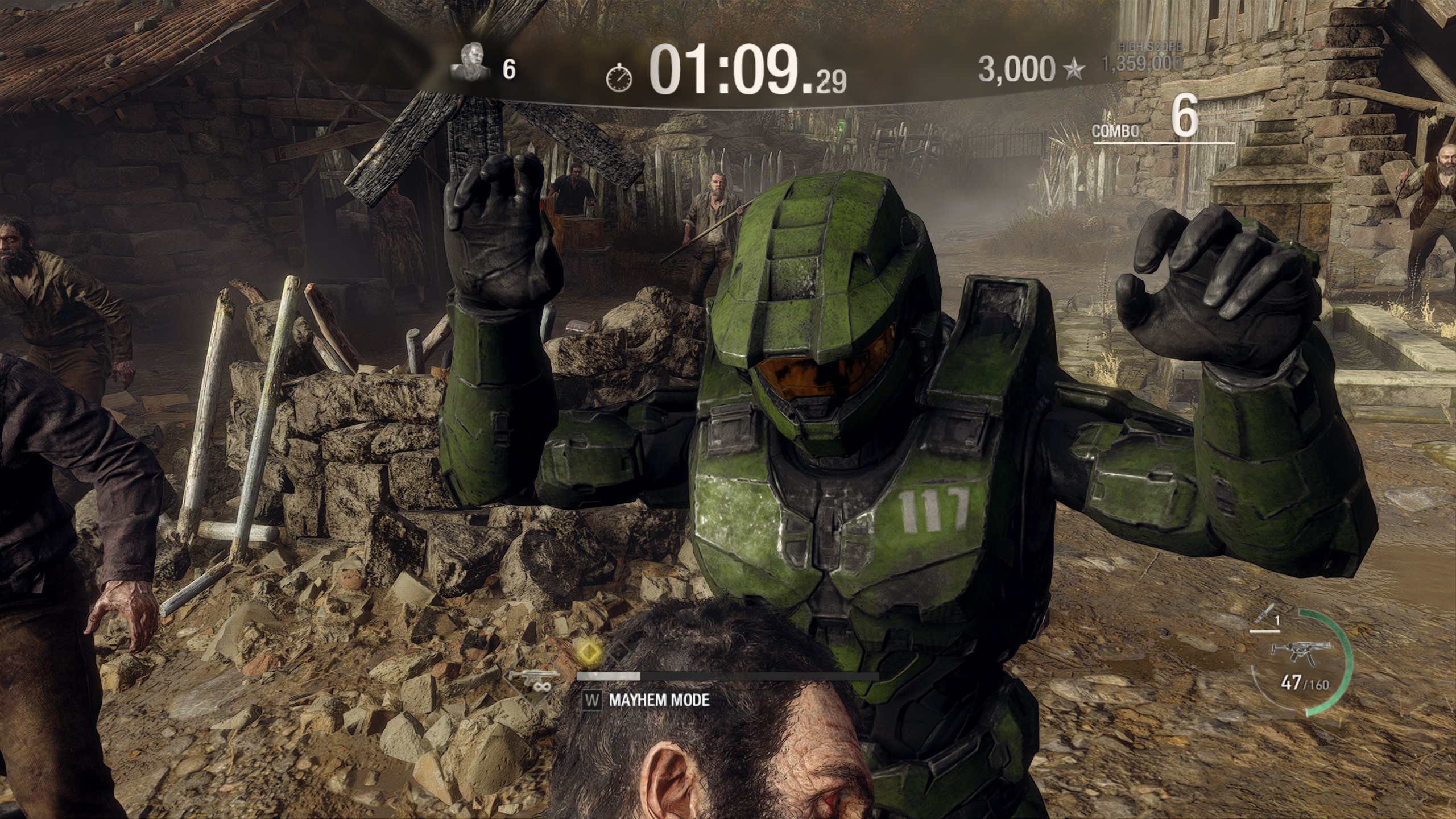 Halo Infinite Master Chief - HUNK - Resident Evil 4 Remake Mods