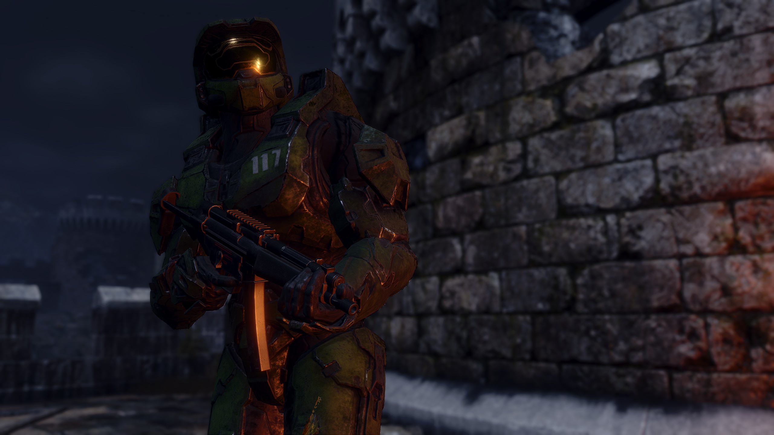 Halo Infinite Master Chief - HUNK - Resident Evil 4 Remake Mods