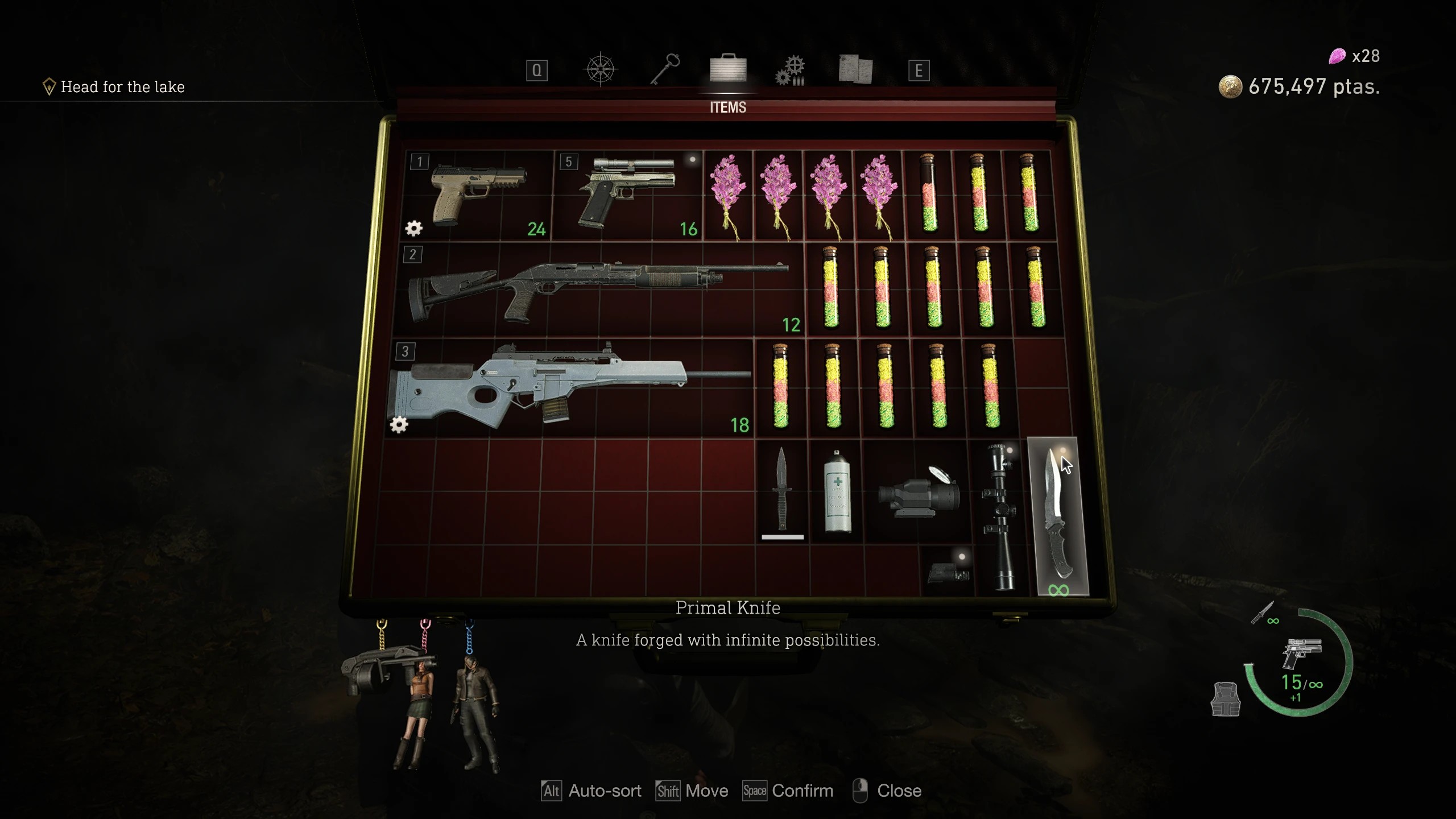 Elite Knife over Primal Knife - Resident Evil 4 Remake Mods