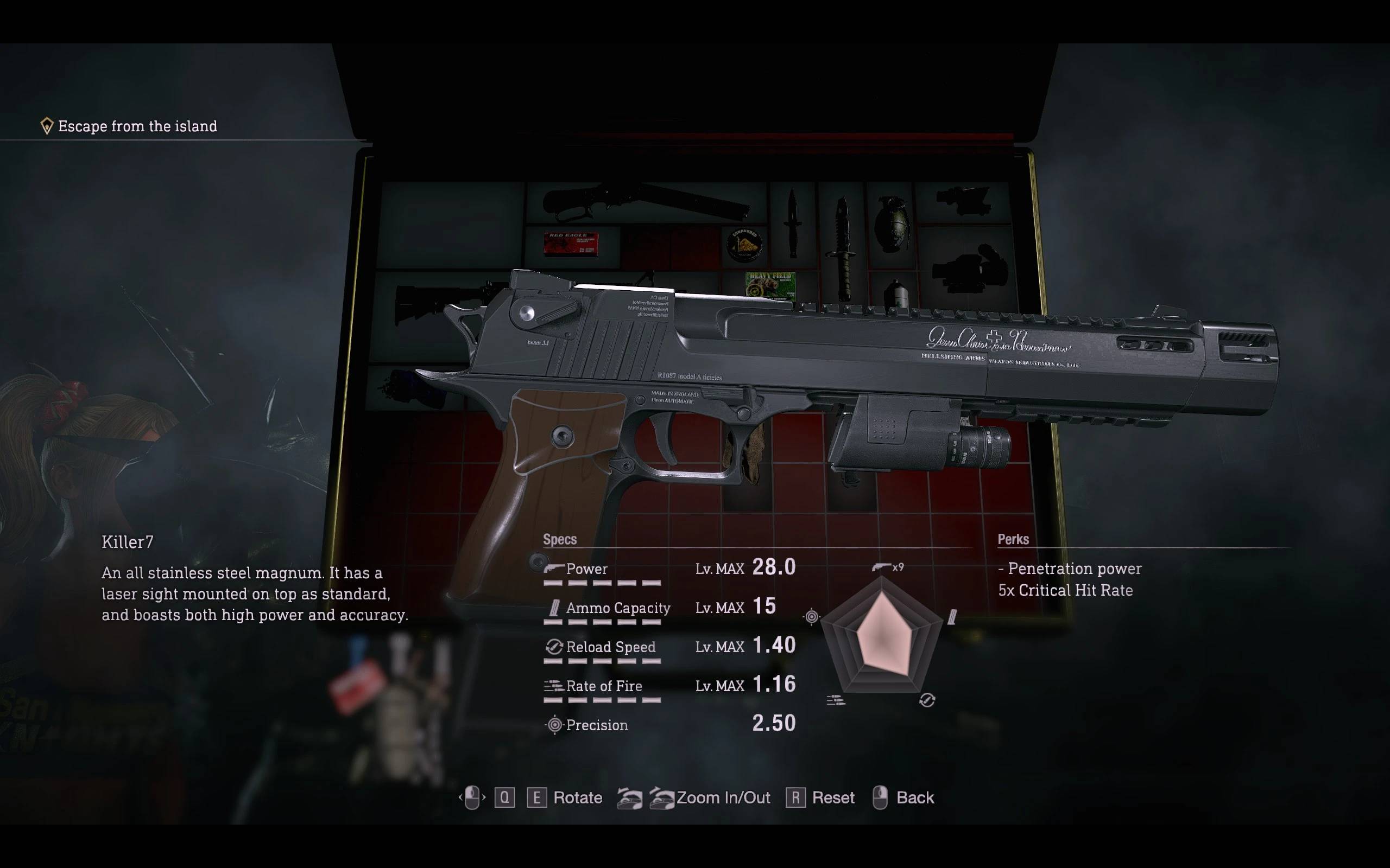 .50 GS (Jackal) over Killer-7 - Resident Evil 4 Remake Mods